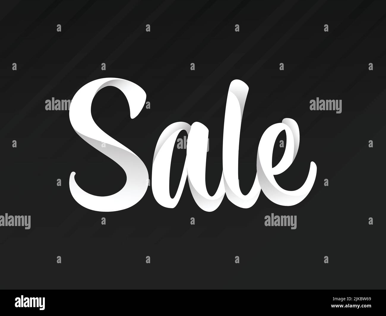 Sale Poster Or Banner Design In White And Black Color Stock Vector ...