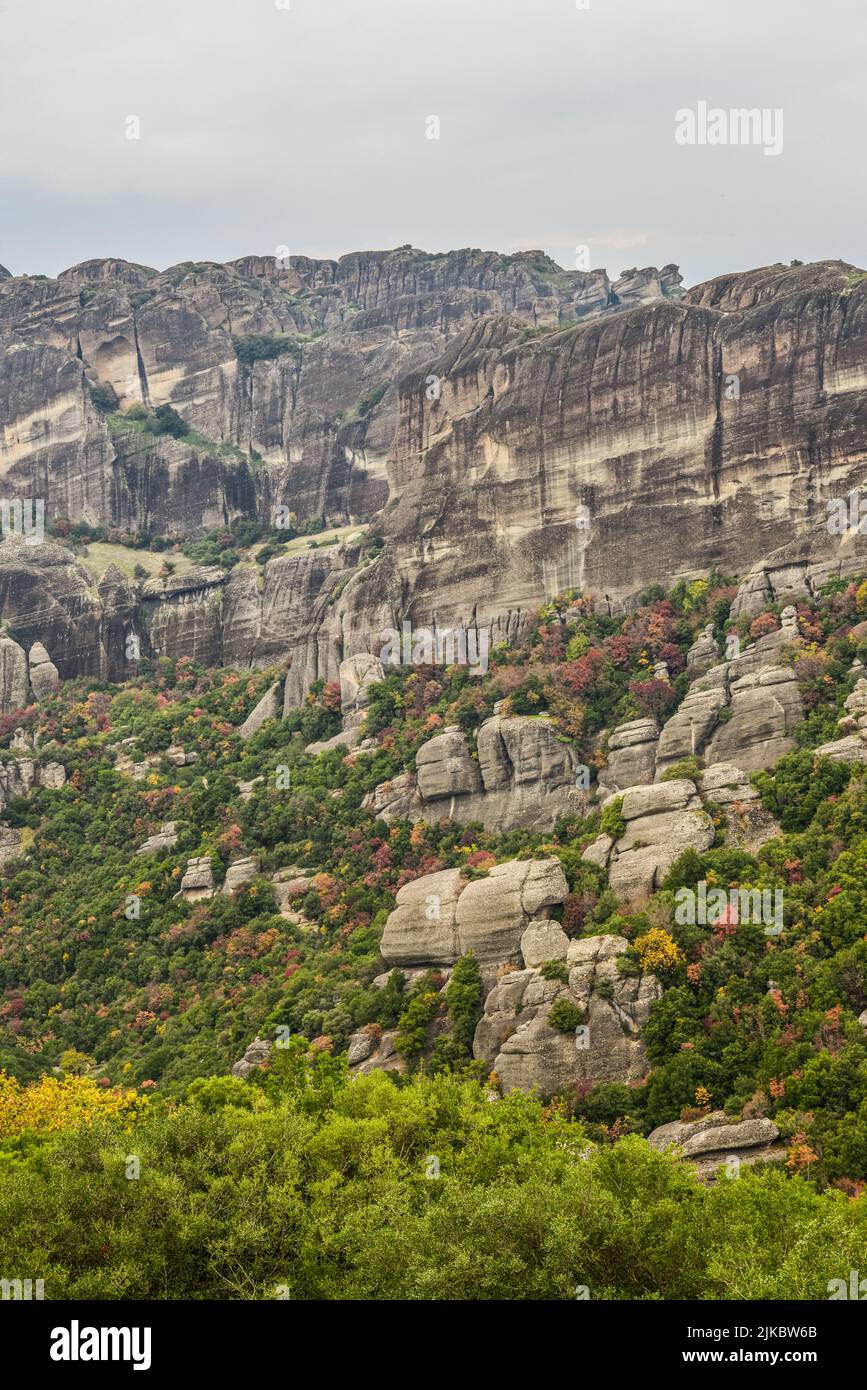The Meteora monasteries, Greece Kalambaka. UNESCO World Heritage site ...