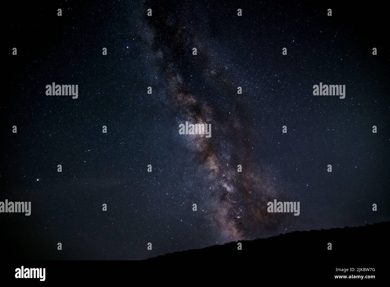 A beautiful shot of the milky way in the night sky Stock Photo - Alamy