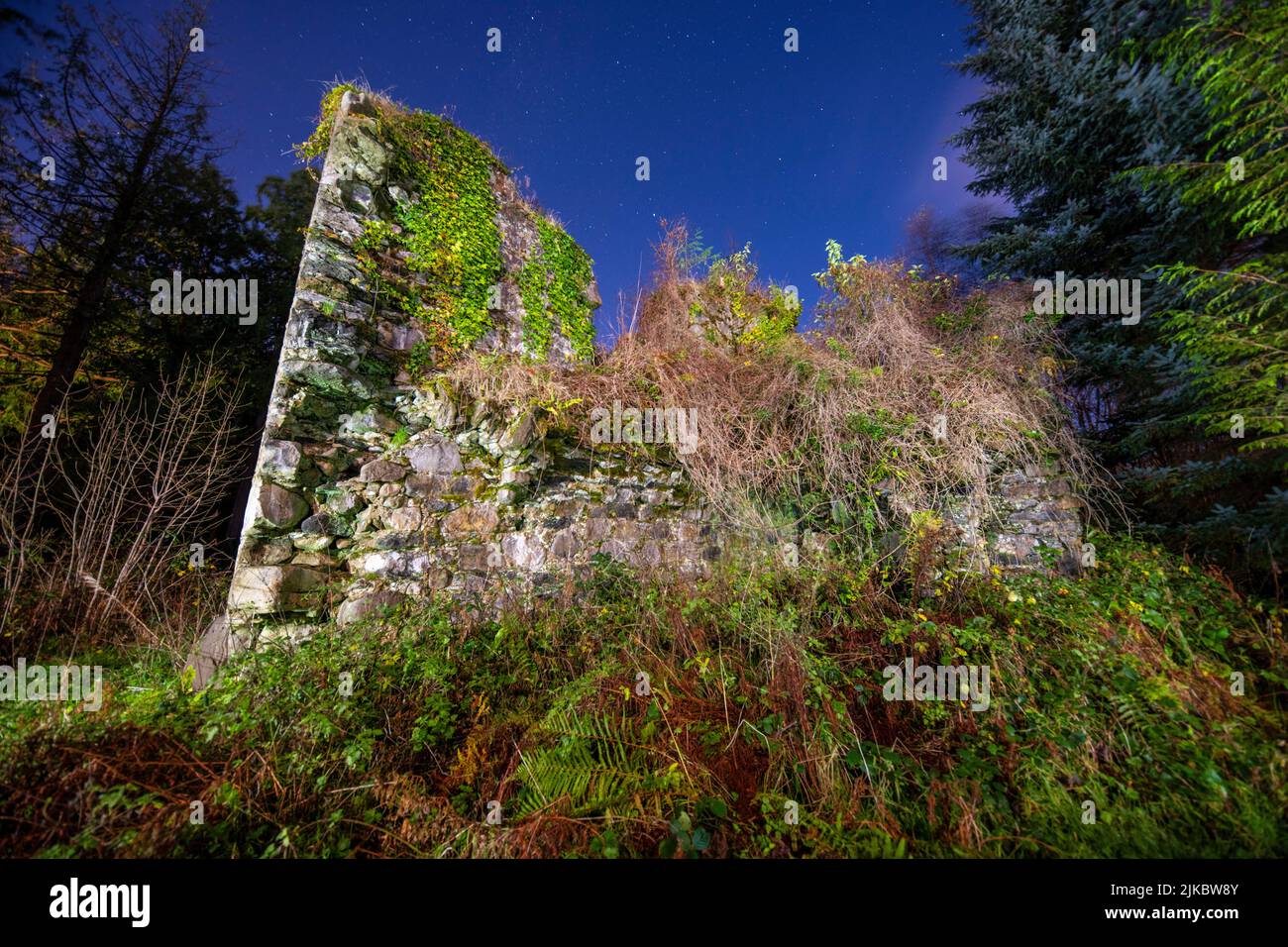Destroyed landscape by night hi-res stock photography and images - Alamy