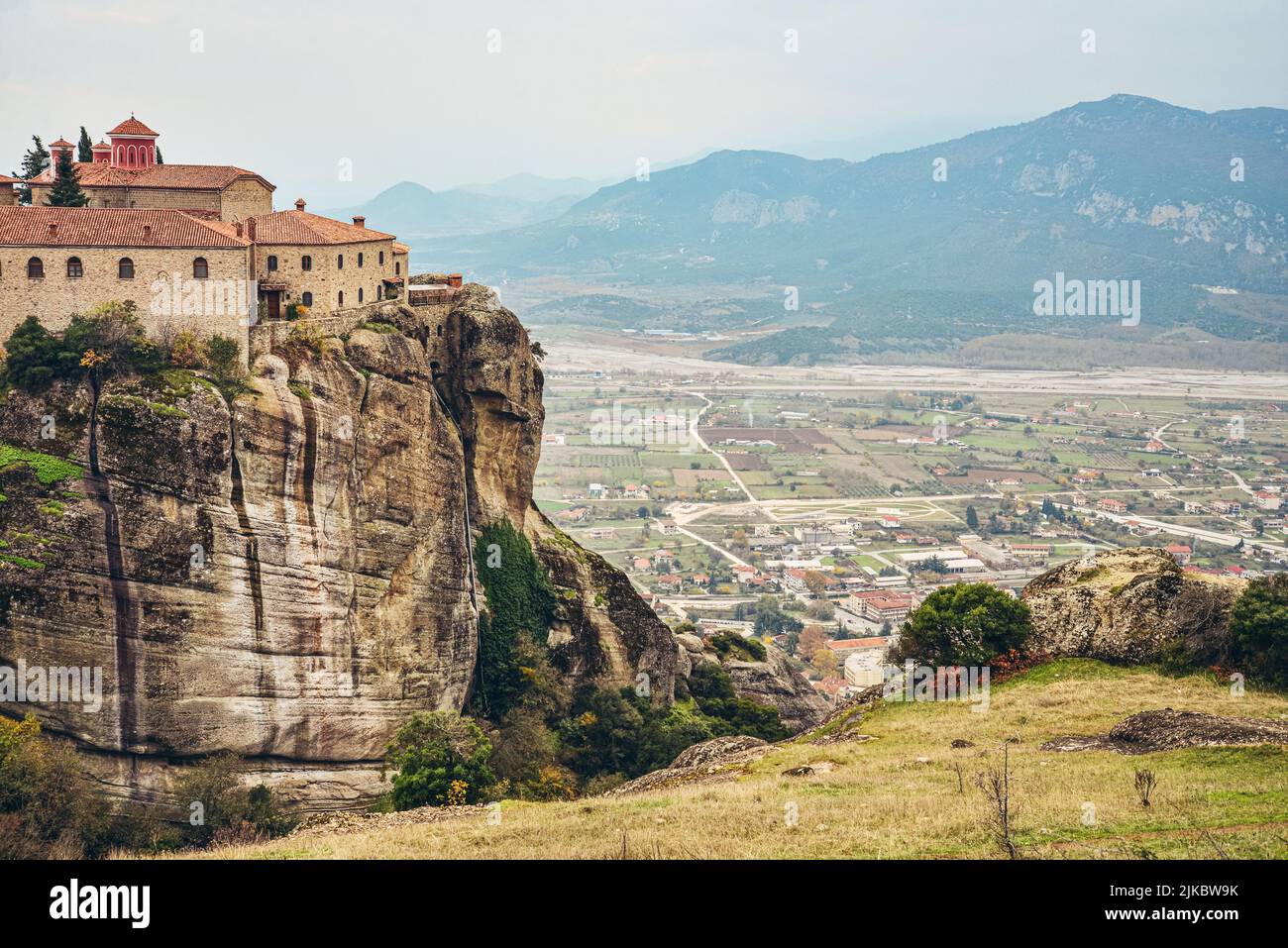 The Meteora monasteries, Greece Kalambaka. UNESCO World Heritage site ...