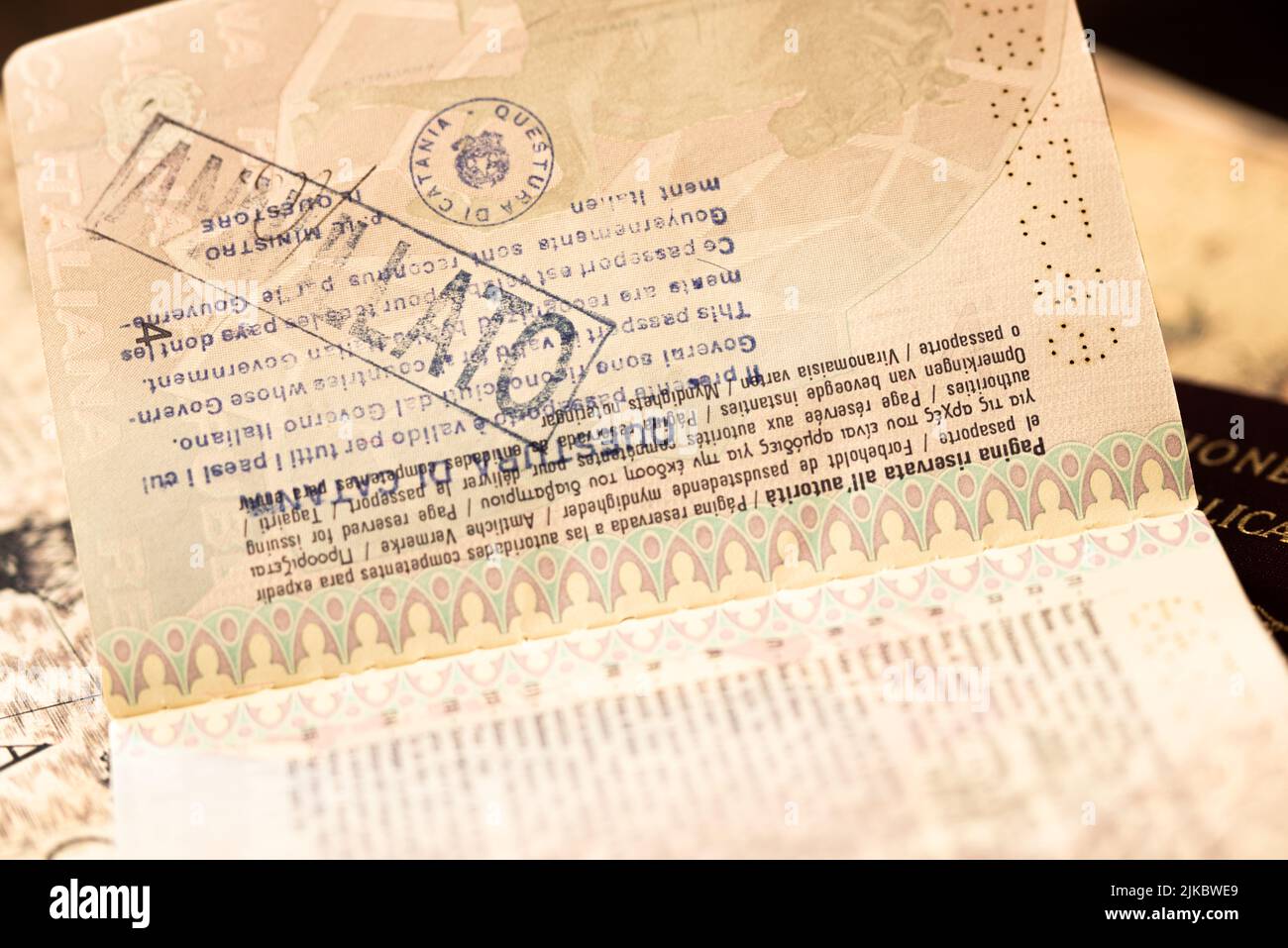 Passport revoked by the state police. Concept of compliance with state ...