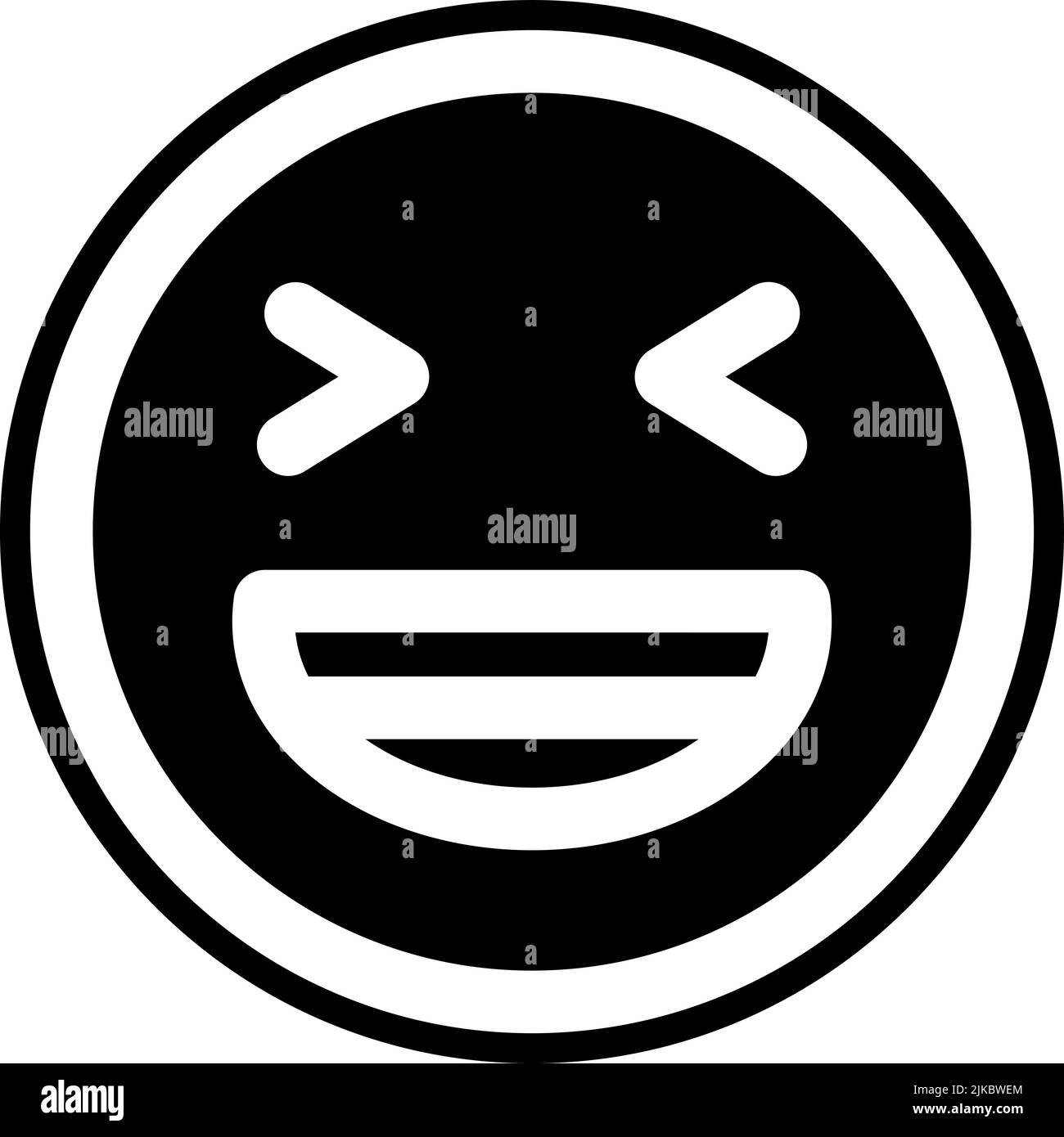 happy icon black vector illustration Stock Vector Image & Art - Alamy