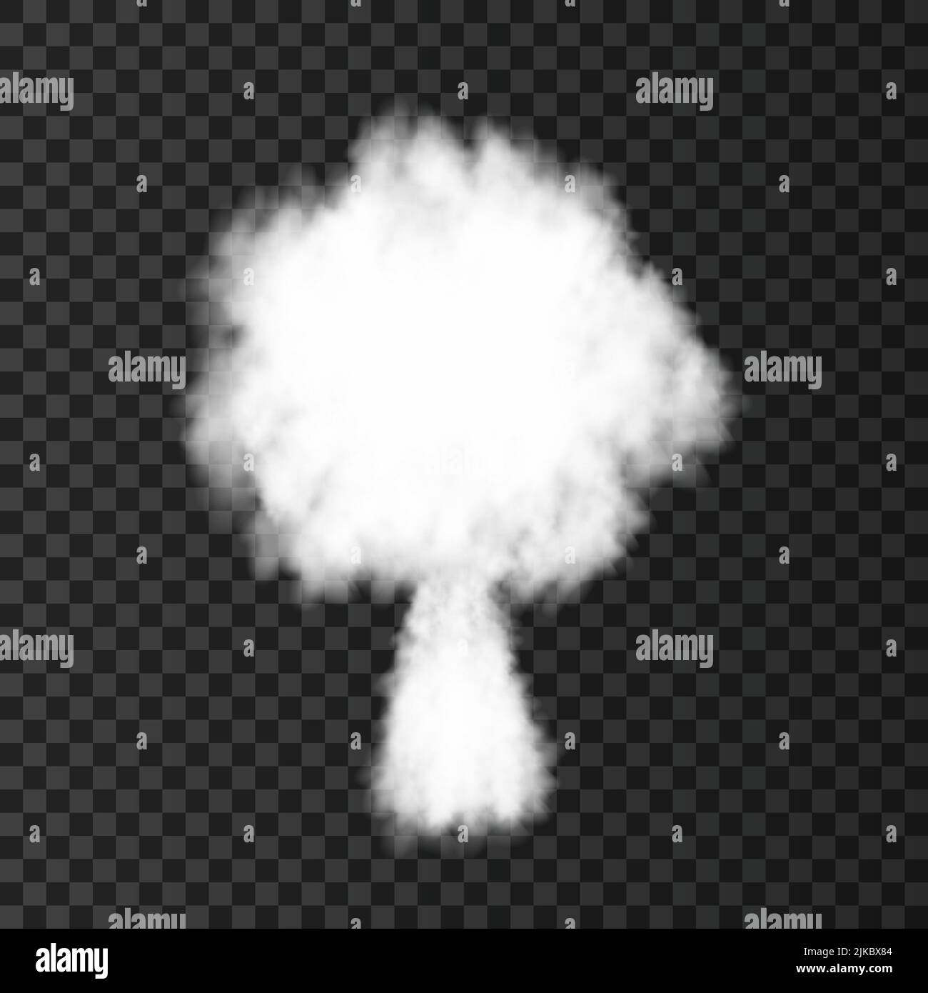 Nuclear explosion. Smoke from military rocket launch. Atomic bomb ...