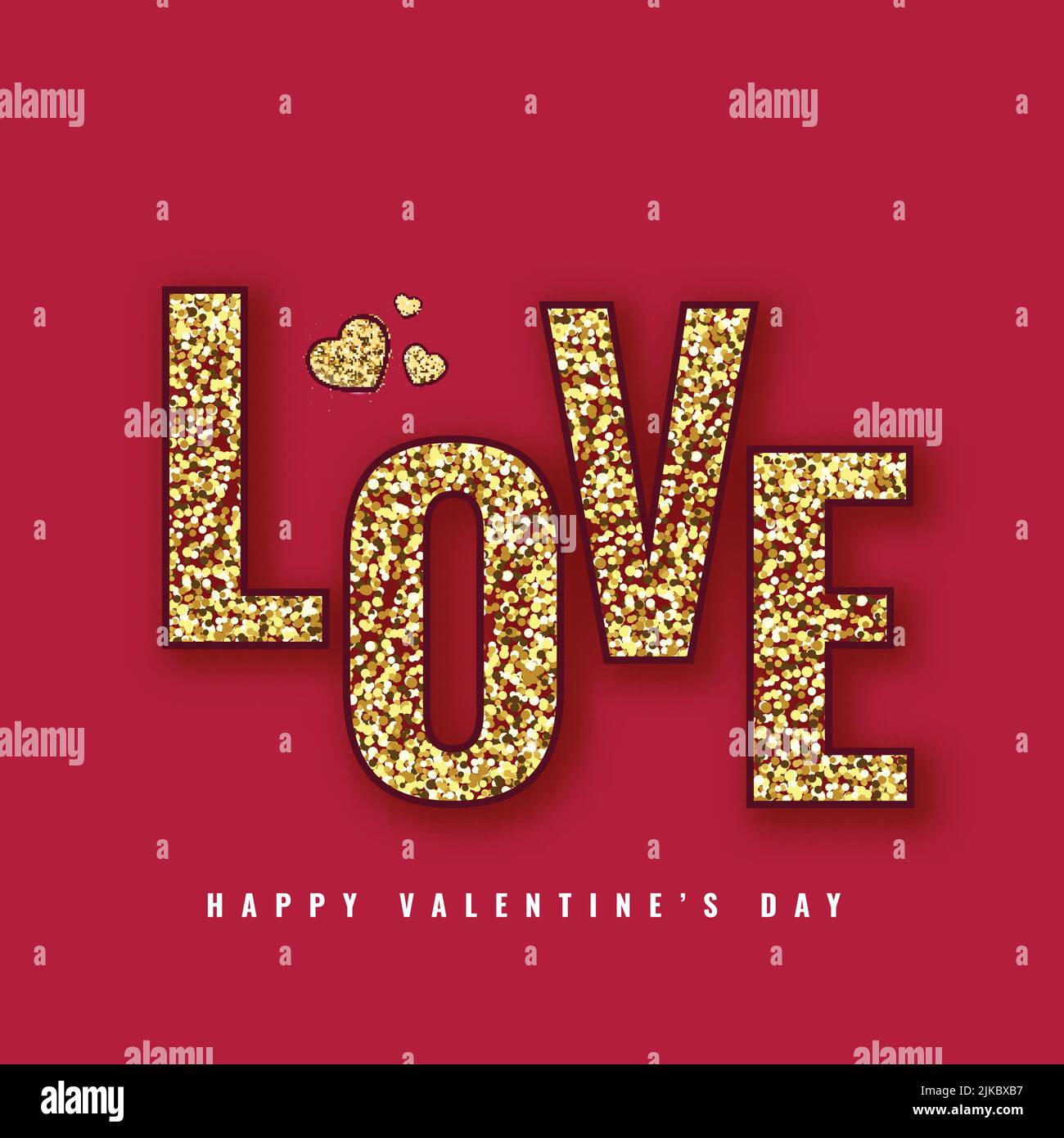 Golden glittering love font Stock Vector Images - Alamy