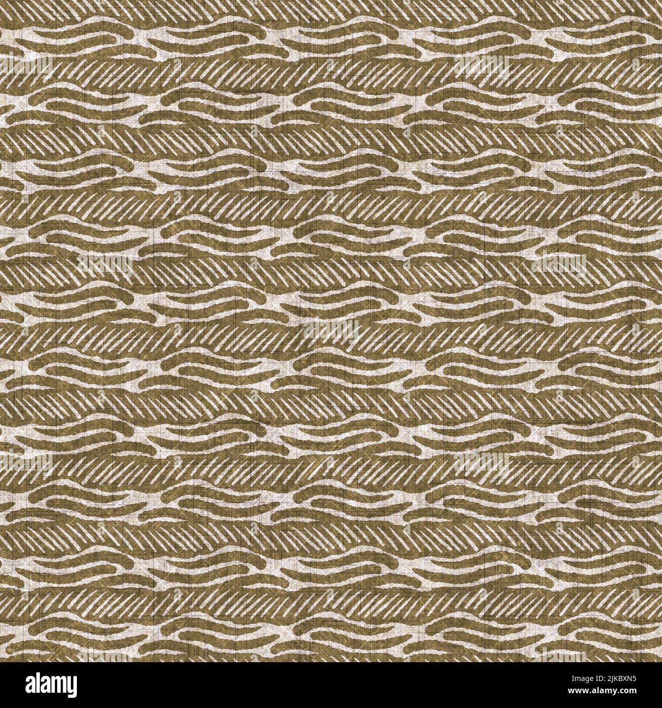 Sepia brown striped canvas effect seamless texture. Material line ...