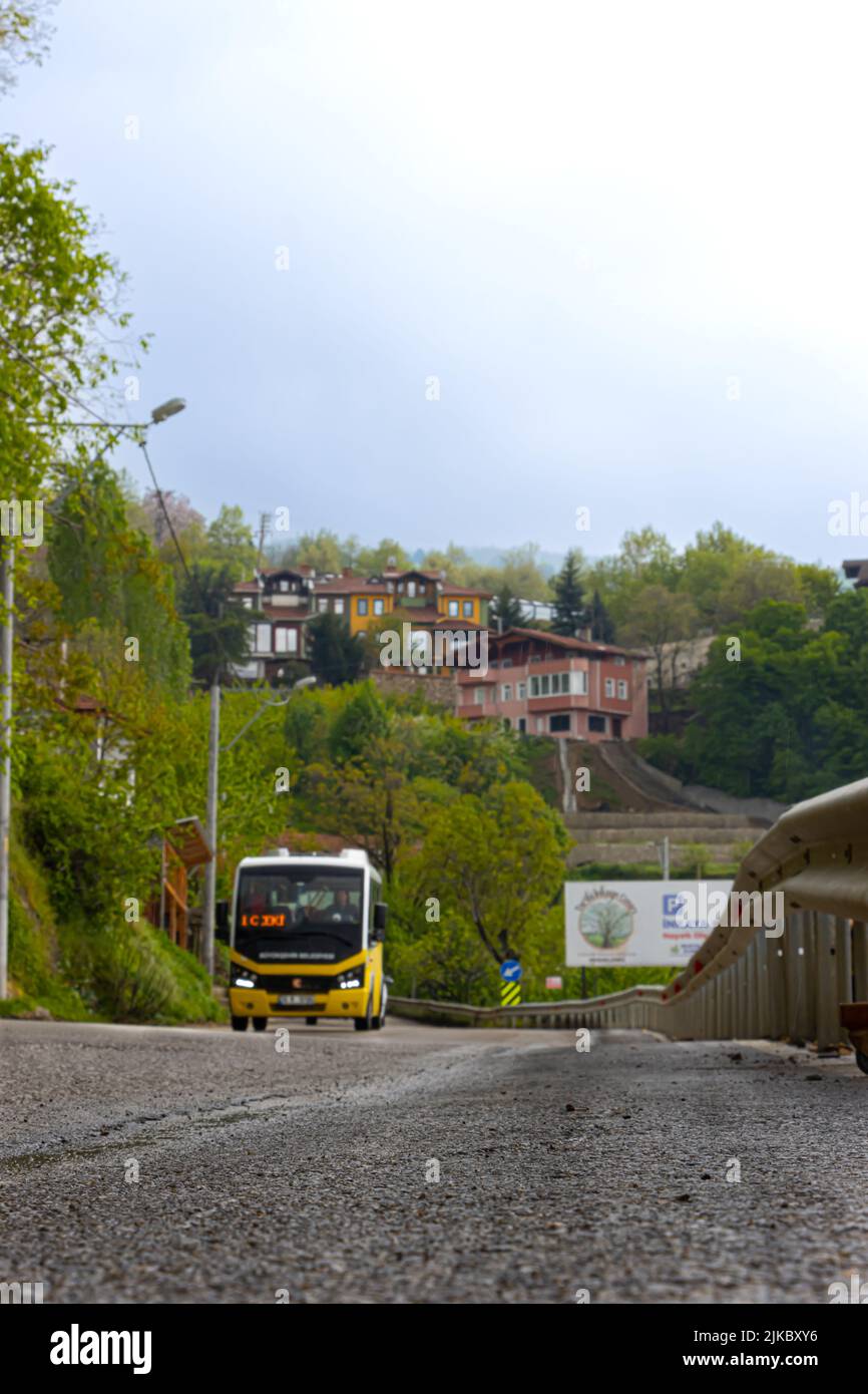 Driving away bus hi-res stock photography and images - Alamy