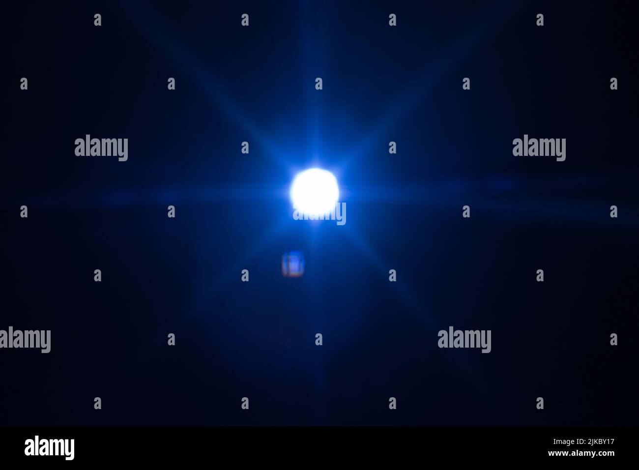 cold star glow space empty universe lens flare Stock Photo - Alamy