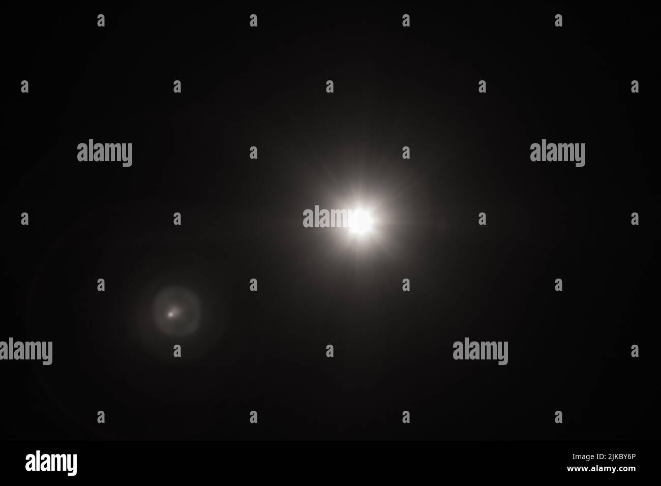 cold star glow space empty universe lens flare Stock Photo - Alamy