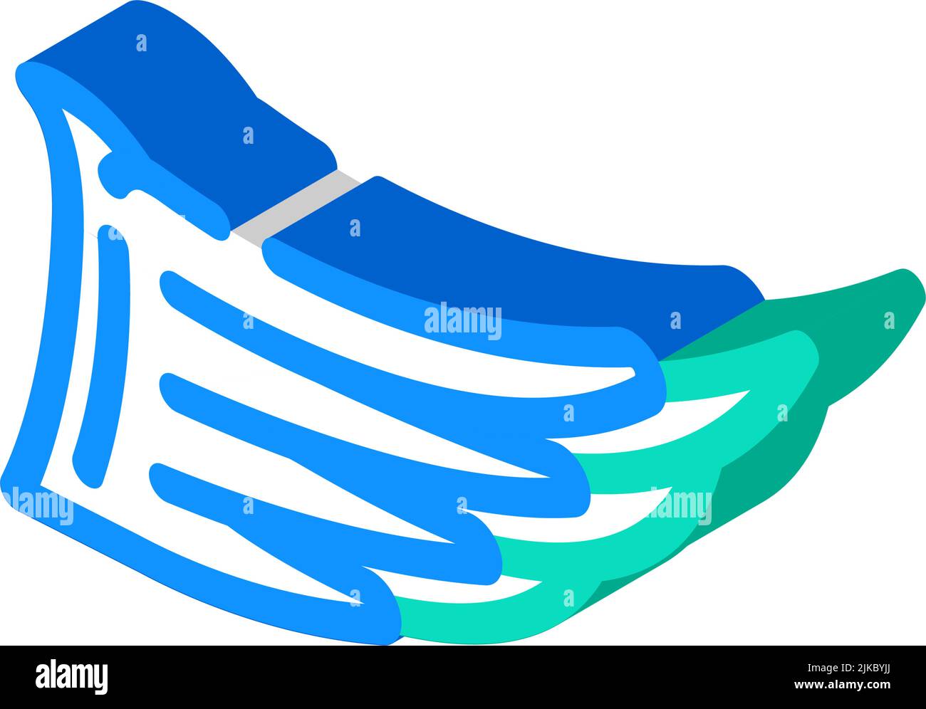 abstract wing isometric icon vector illustration Stock Vector Image ...