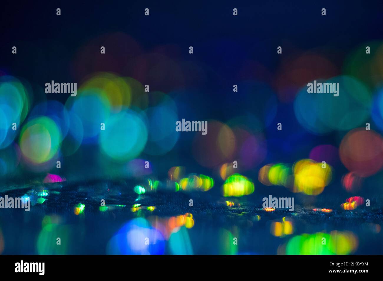 colorful bokeh circles lens flare illuminated glow Stock Photo - Alamy