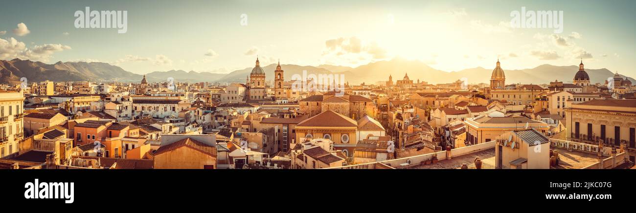 Palermo sunset hi-res stock photography and images - Alamy