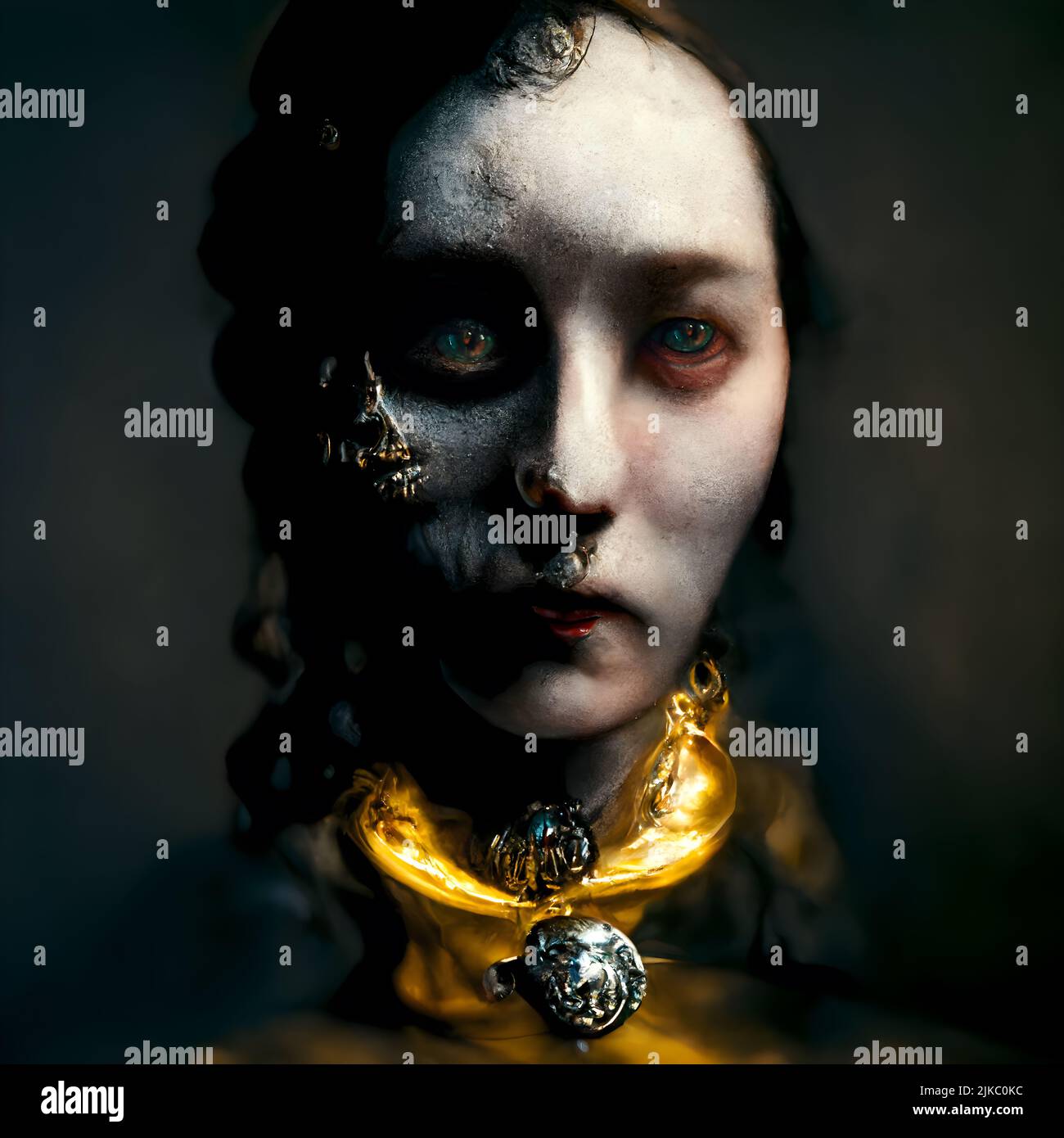 3d illustrations skull hi-res stock photography and images - Alamy