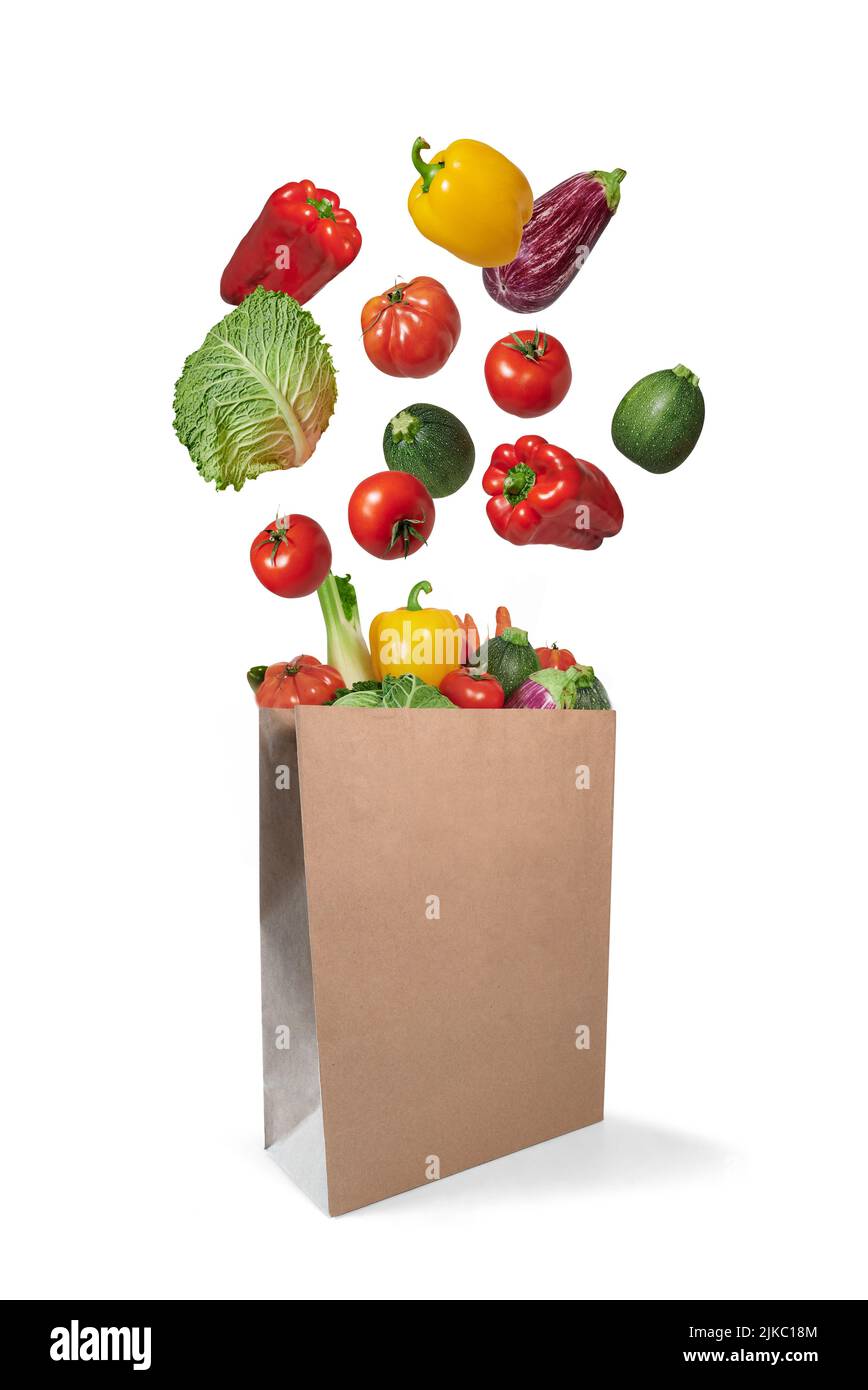 Full paper bag food hi-res stock photography and images - Alamy