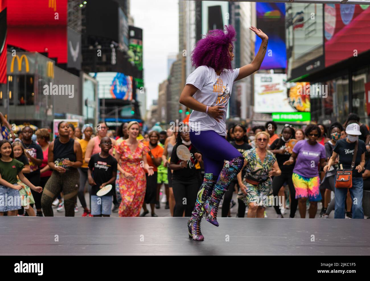 New York City, United States. 26th July, 2022. Dancer instructor ...