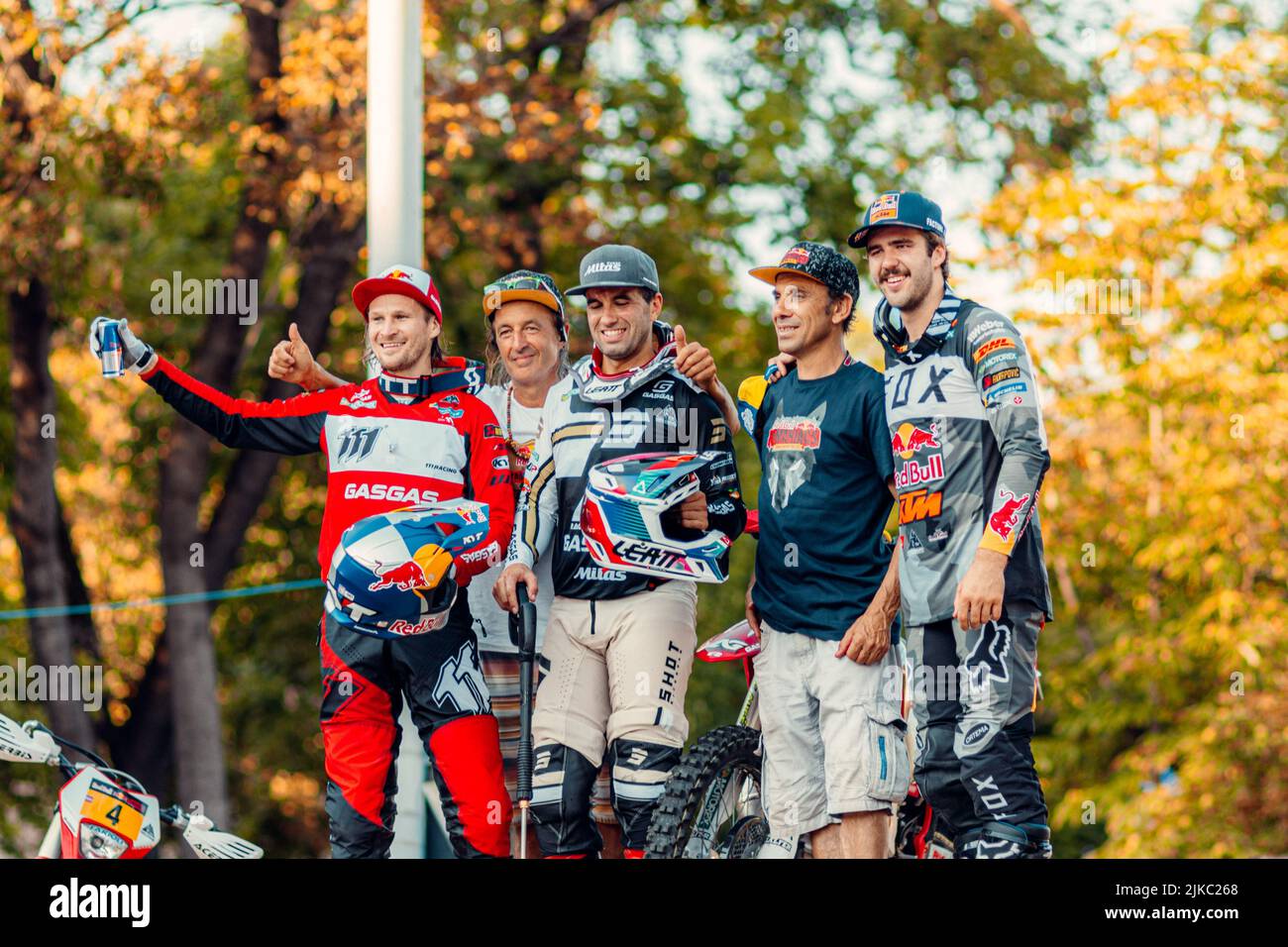 A Red Bull Romaniacs off-road hard enduro rallye's sportsmen in Sibiu ...