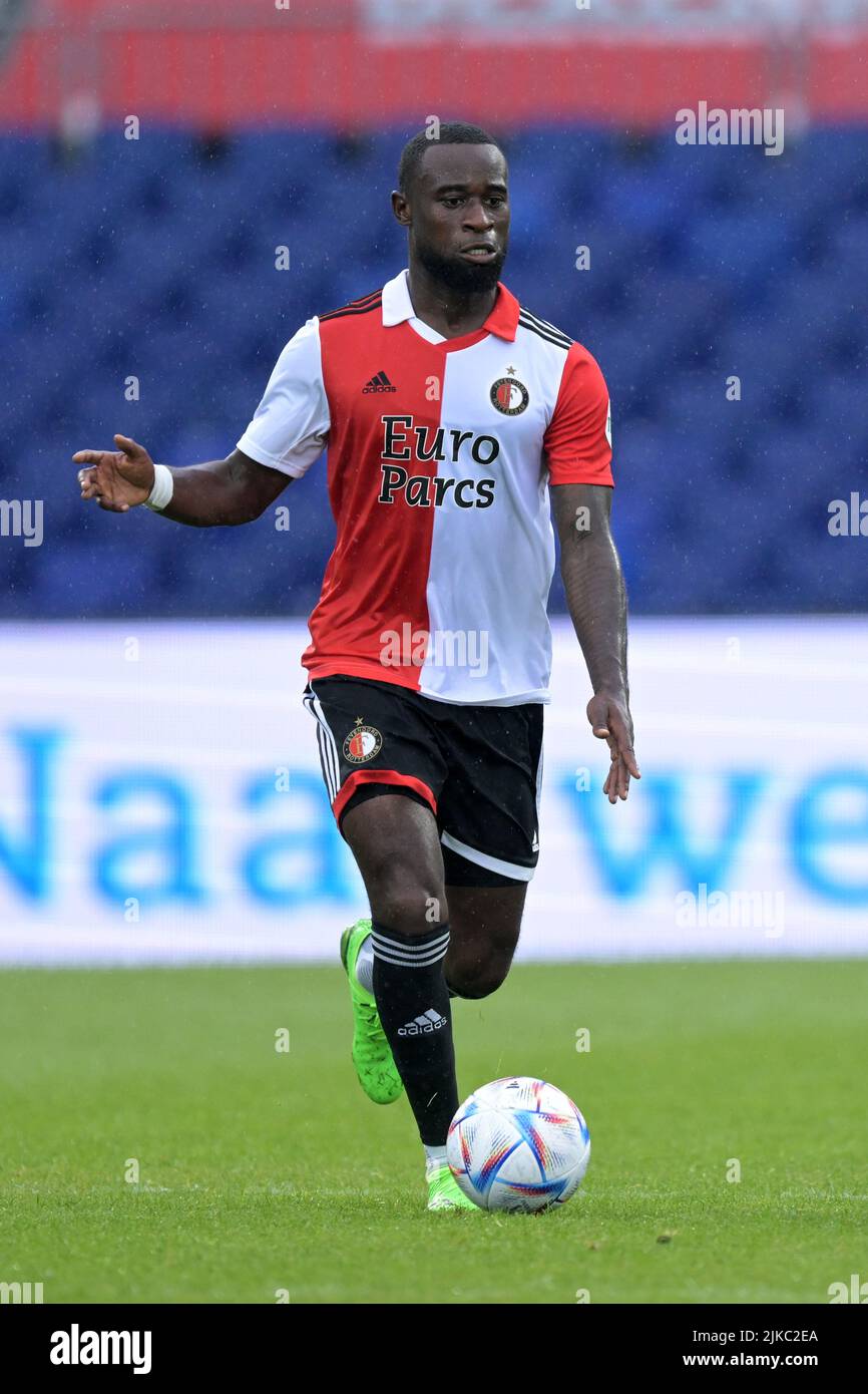ROTTERDAM - Lutsharel Geertruida of Feyenoord during the friendly match ...