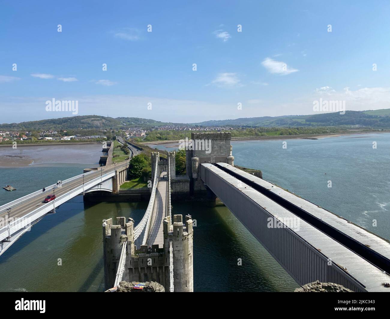 Conwy railway bridge hi-res stock photography and images - Alamy