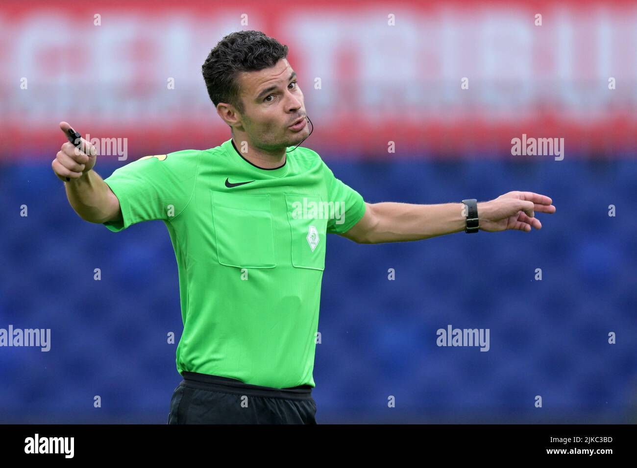 ROTTERDAM - Referee Erwin Blank during the friendly match between ...