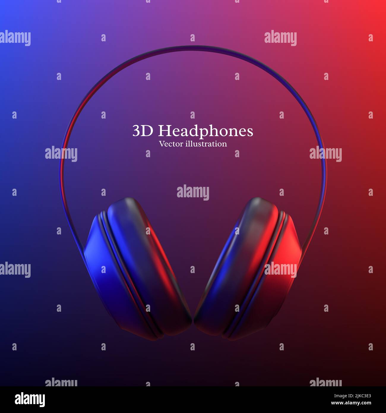 3d realistic vector headphones Stock Vector Image & Art - Alamy