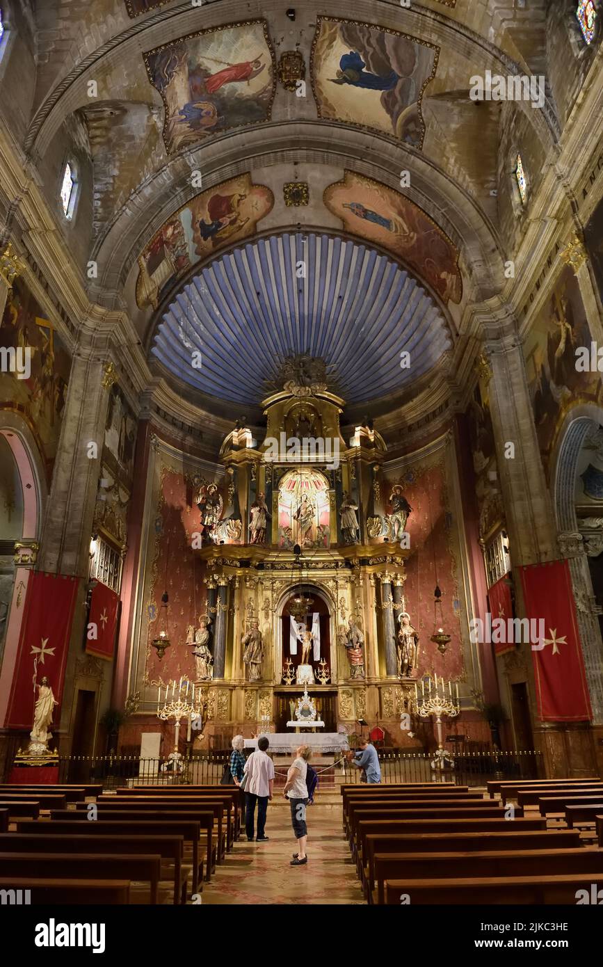 Spectacular church interior with giant seashell ceiling hi-res stock ...