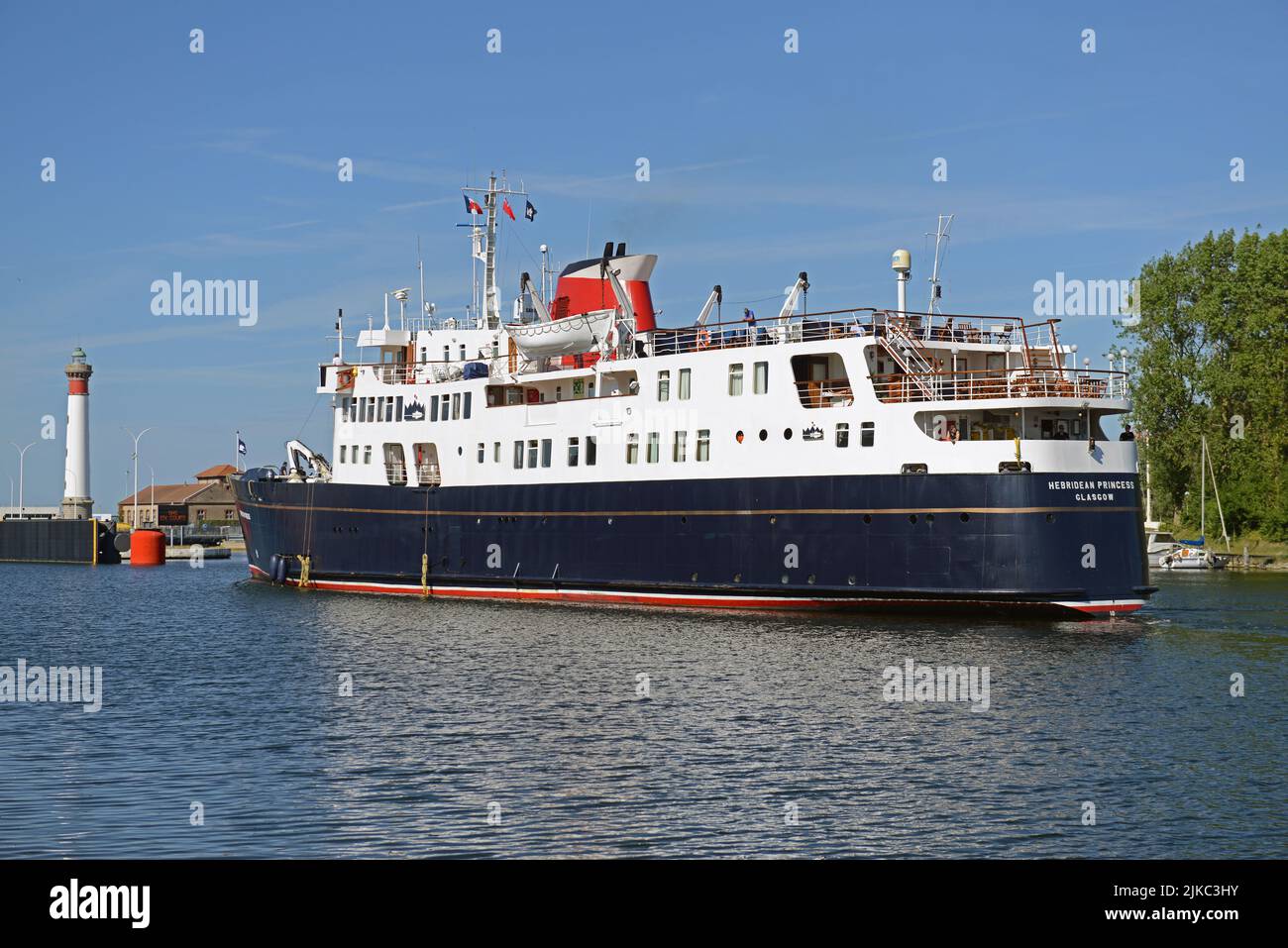 HEBRIDEAN PRINCESS entering the lock system at OUISTREHAM at the ...