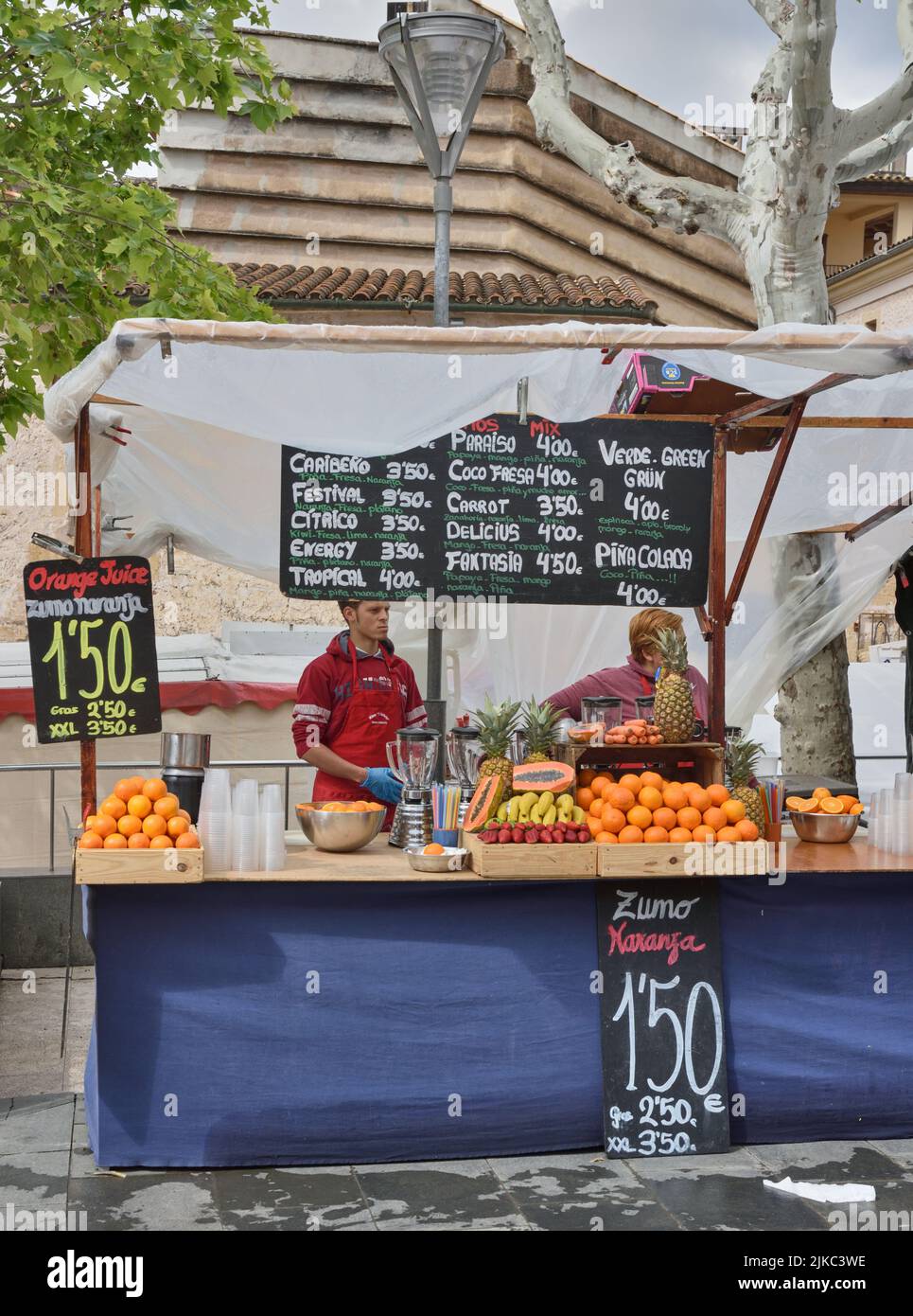Pollensa Market Day Mallorca Spain Stock Photo - Alamy