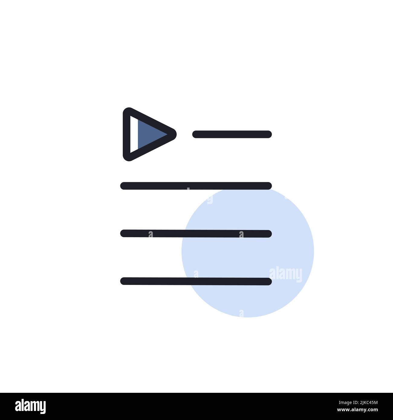 Music playlist vector flat isolated icon. Musical note icon, music icon ...