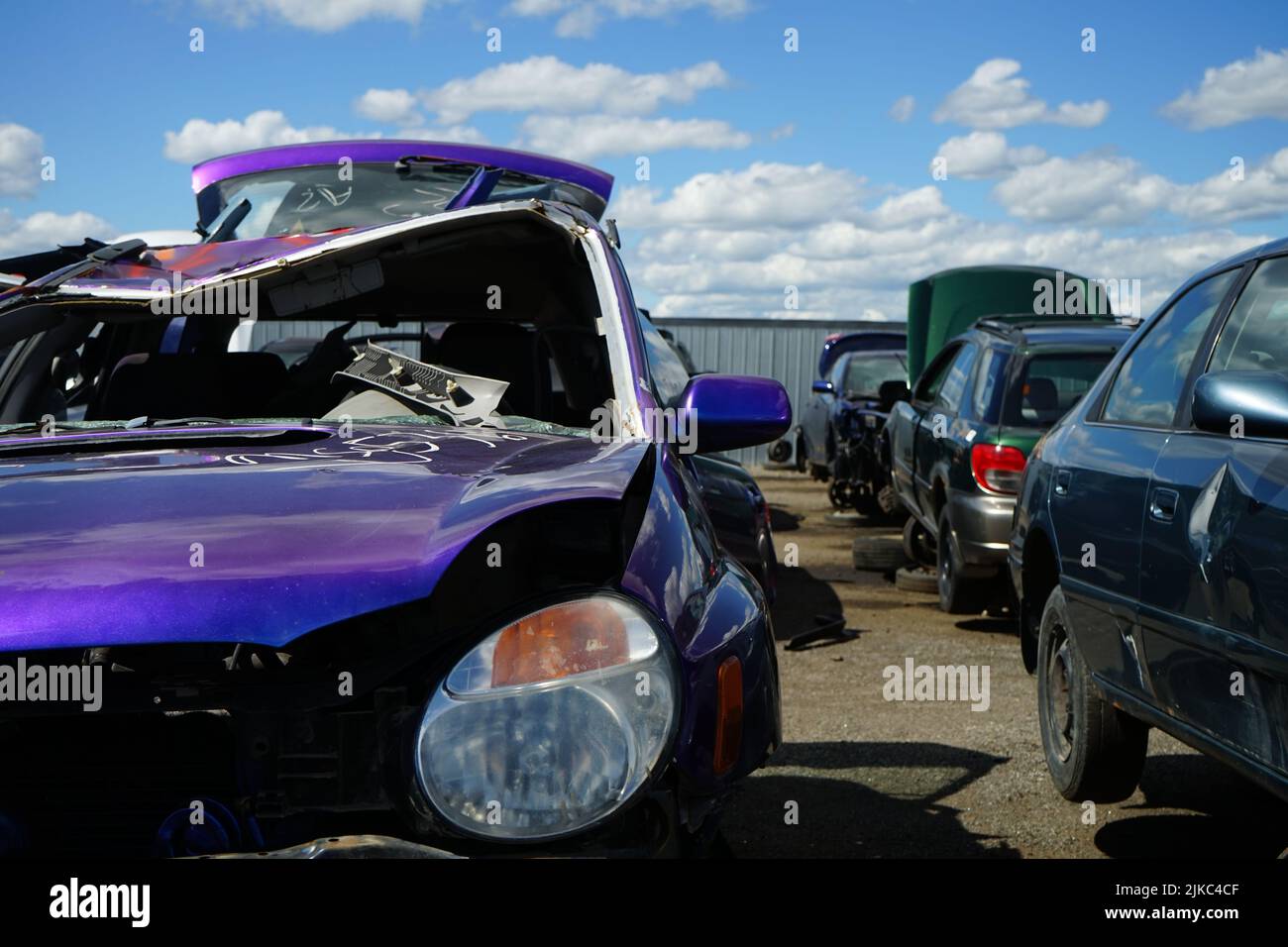 A Bunch of Shots from a Junkyard, Where Cars Have Been Taken for Parts ...