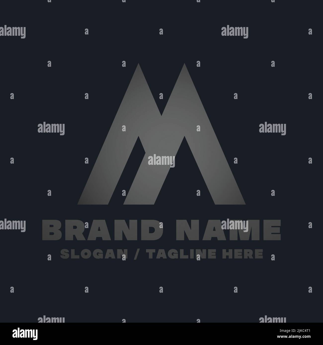 Letter M logo design template Stock Vector Image & Art - Alamy