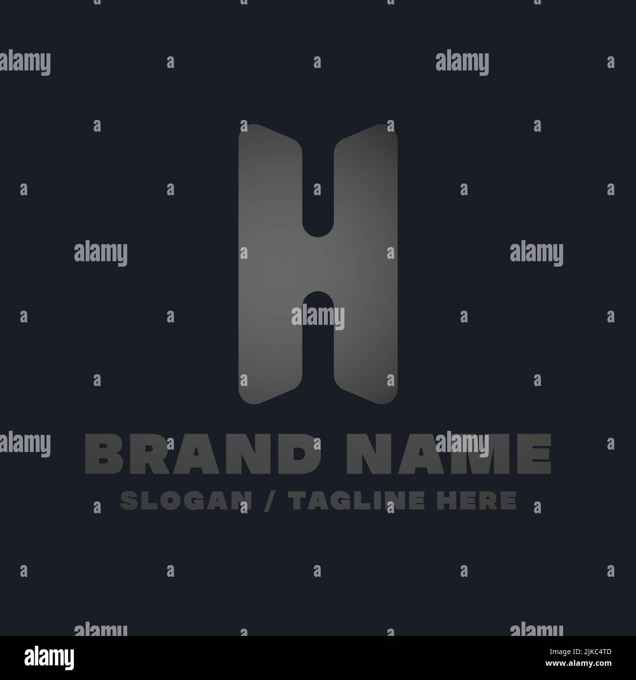 Letter H logo design template Stock Vector Image & Art - Alamy