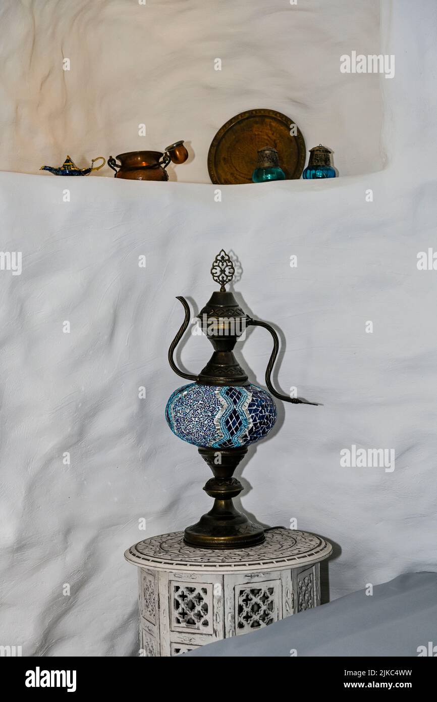 Small details of a troglodyte cave house for rural tourism Stock Photo ...
