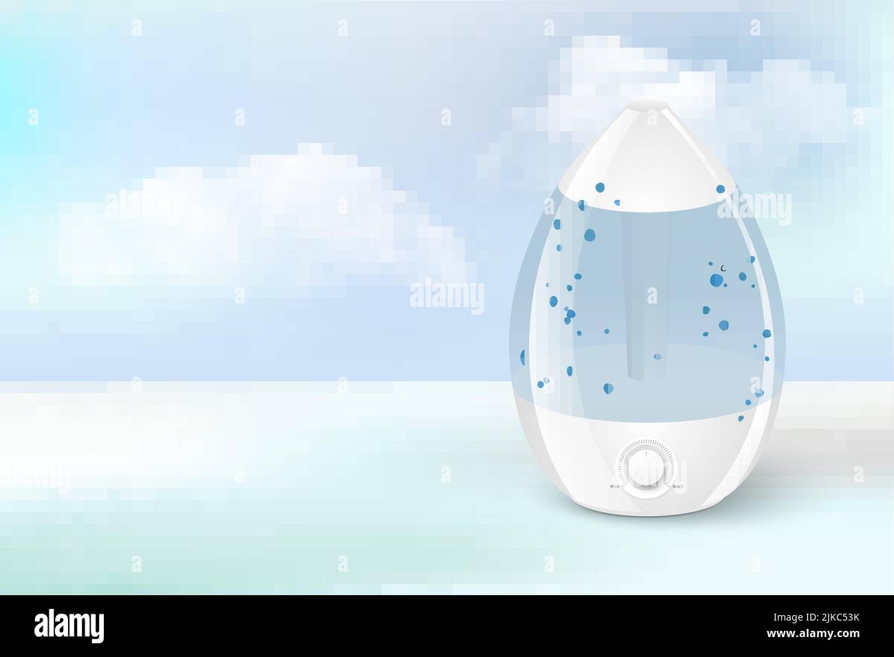 Air humidifier machine for home advertising realistic 3d poster ...