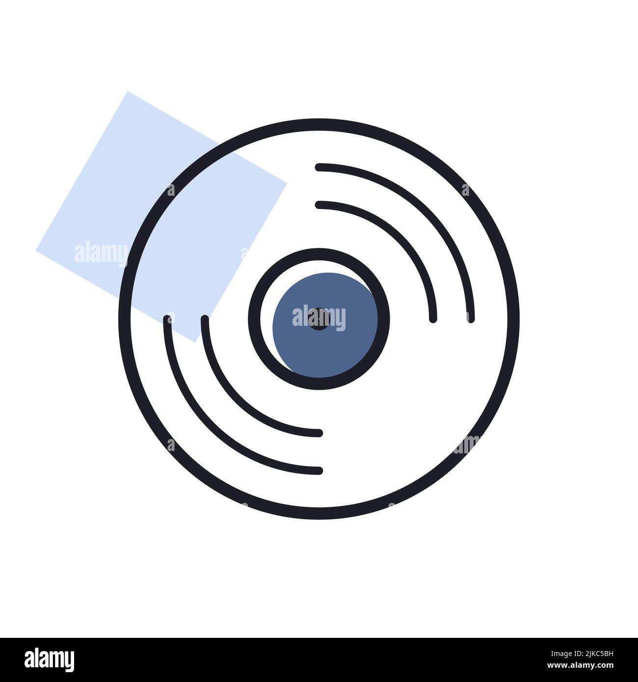 Vinyl record, lp record vector isolated icon. Music sign. Graph symbol ...