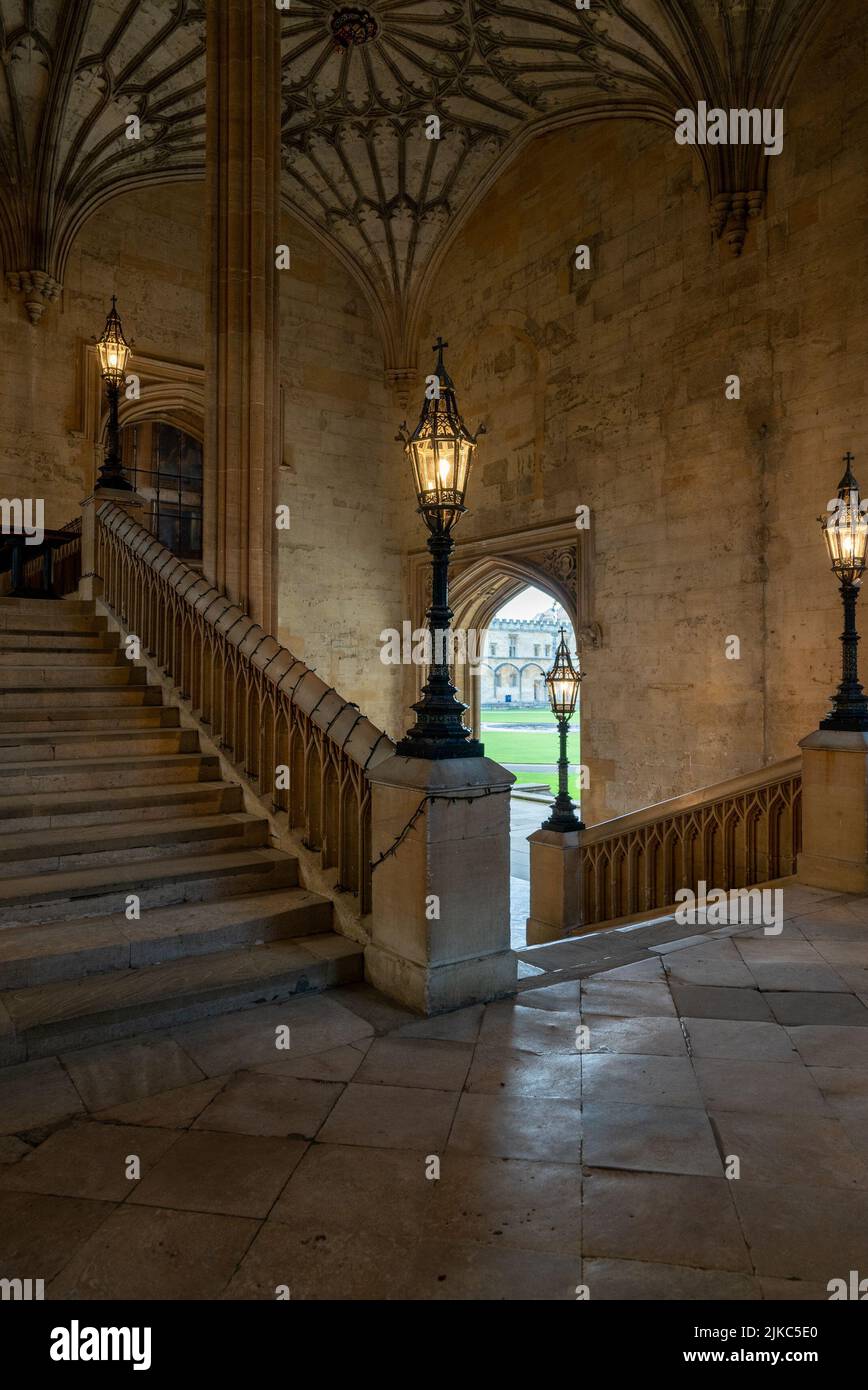 Christ church oxford staircase hi-res stock photography and images - Alamy