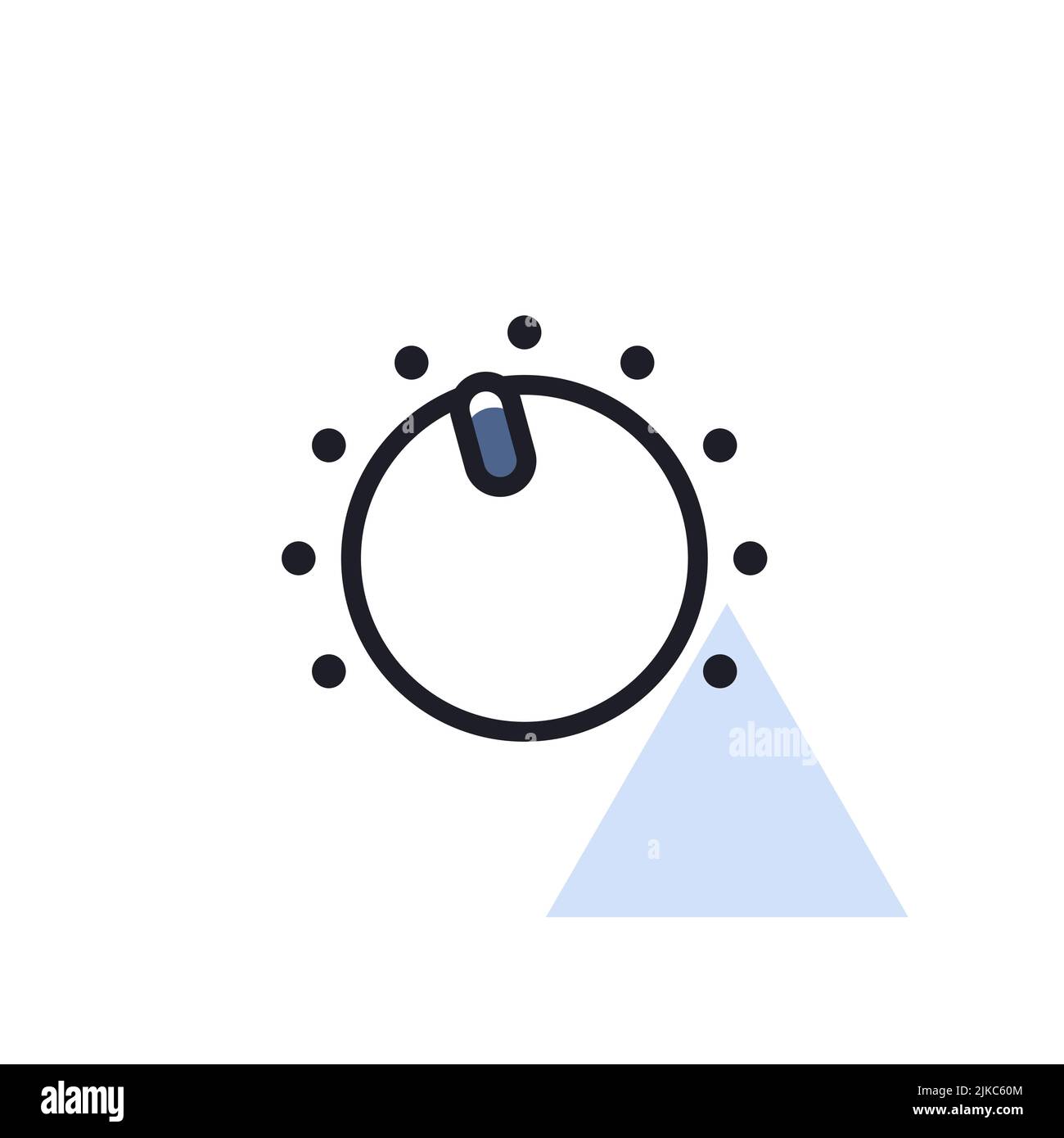 Volume knob vector icon. Music sign. Graph symbol for music and sound ...