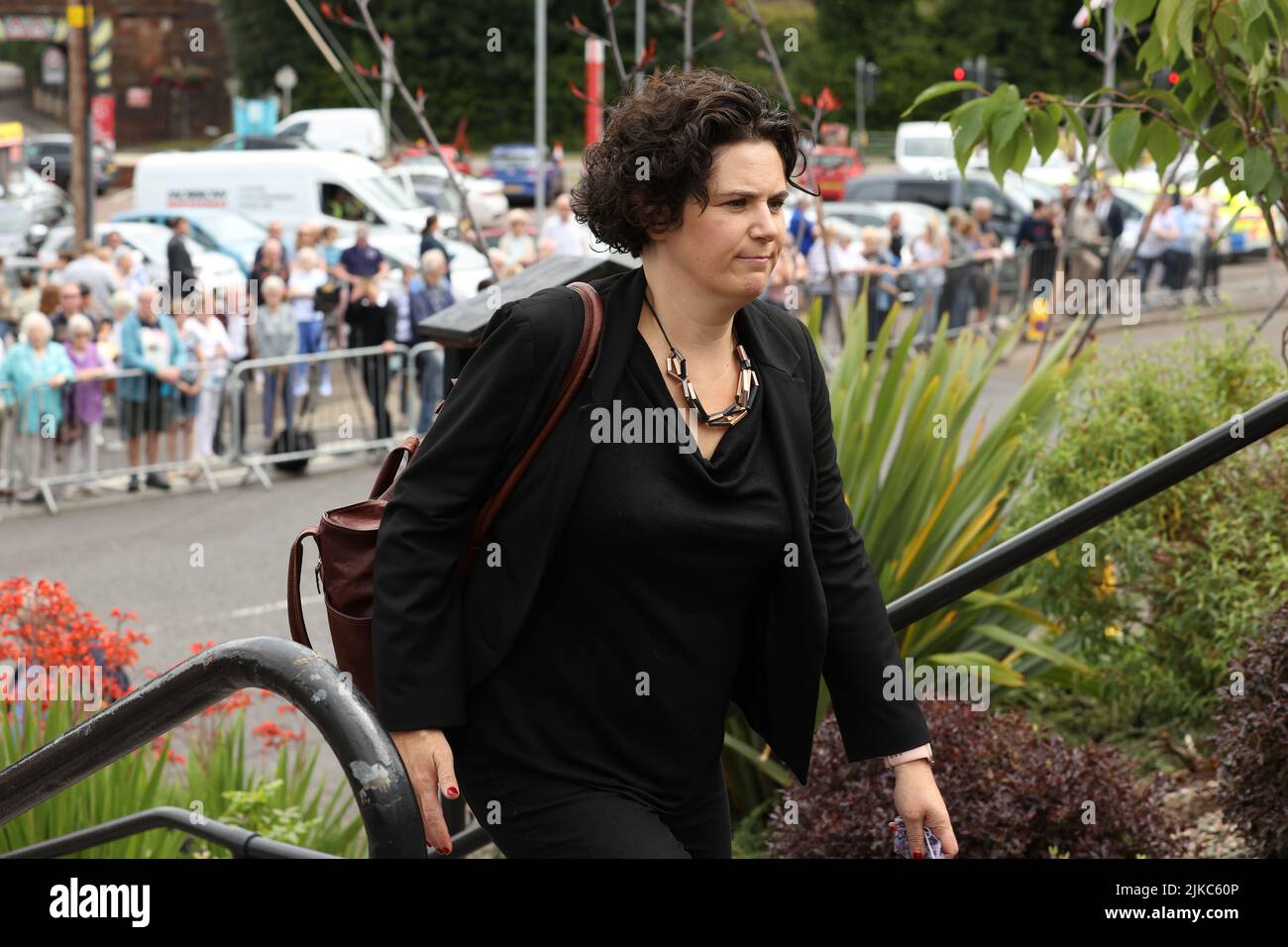 SDP Claire Hanna, arrives for the funeral of former Northern Ireland ...