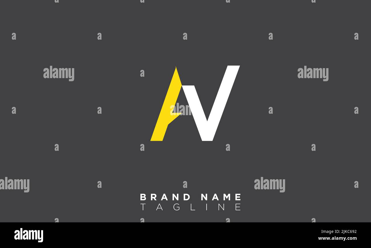 AV Alphabet letters Initials Monogram logo Stock Vector Image & Art - Alamy