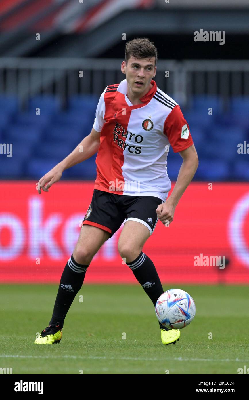 ROTTERDAM - Jacob Rasmussen of Feyenoord during the friendly match ...