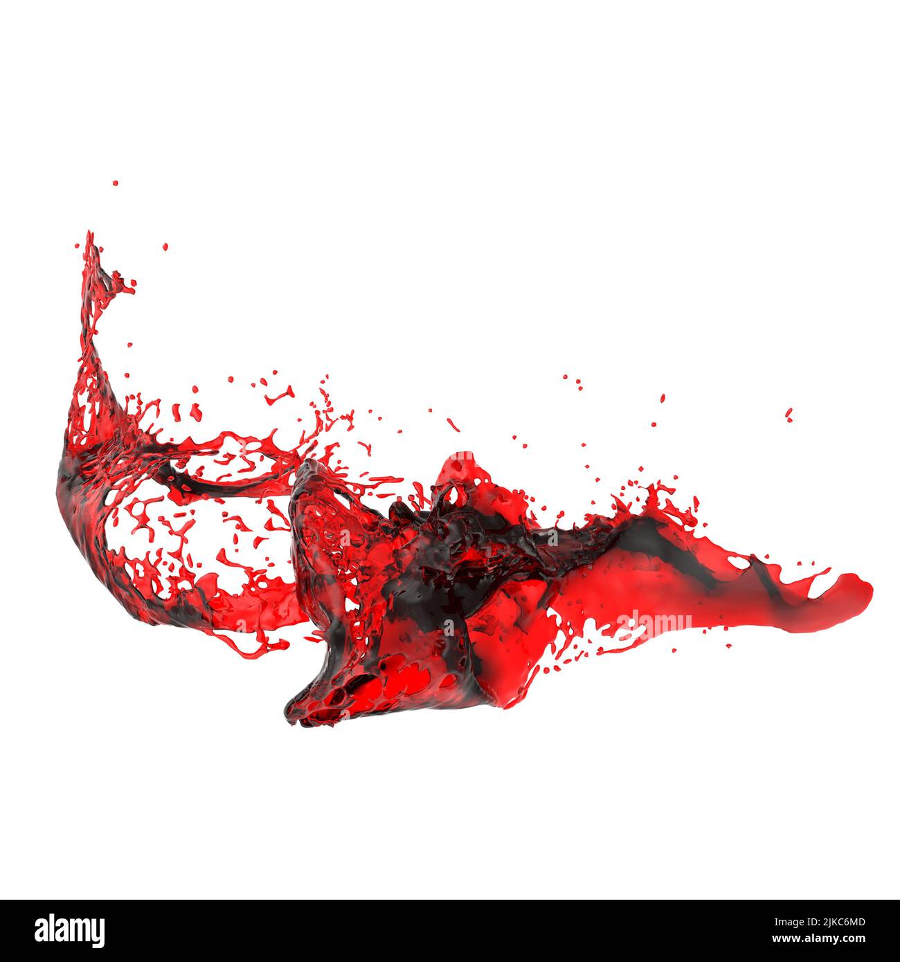 3D illustration of realistic blood splash Stock Photo - Alamy