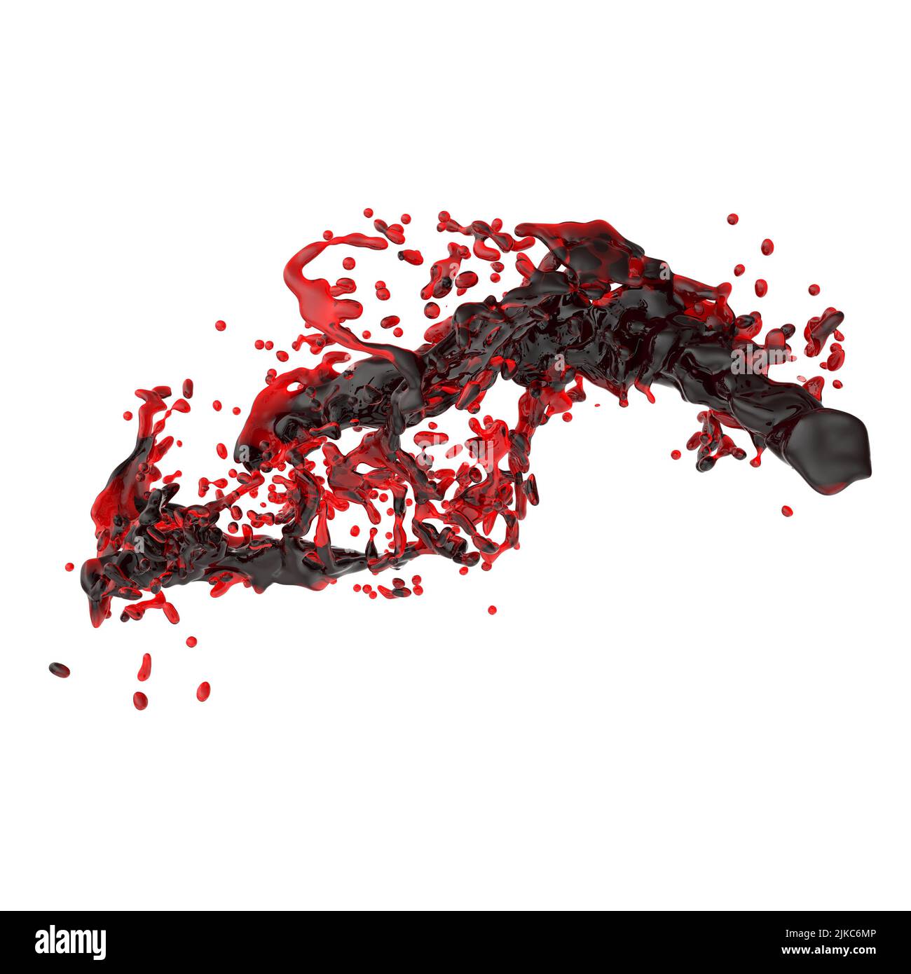 3D illustration of realistic blood splash Stock Photo - Alamy