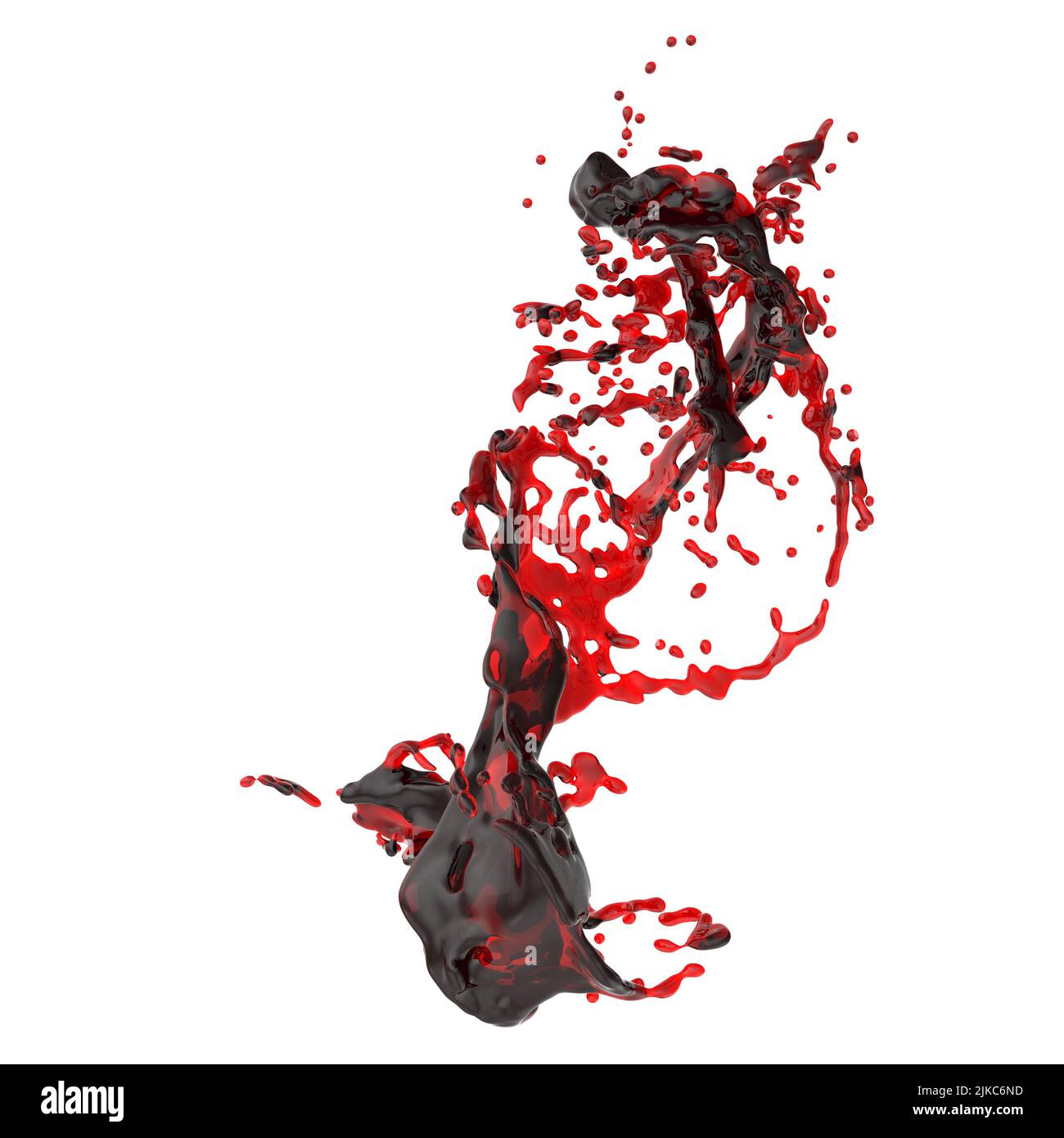 3D illustration of realistic blood splash Stock Photo - Alamy