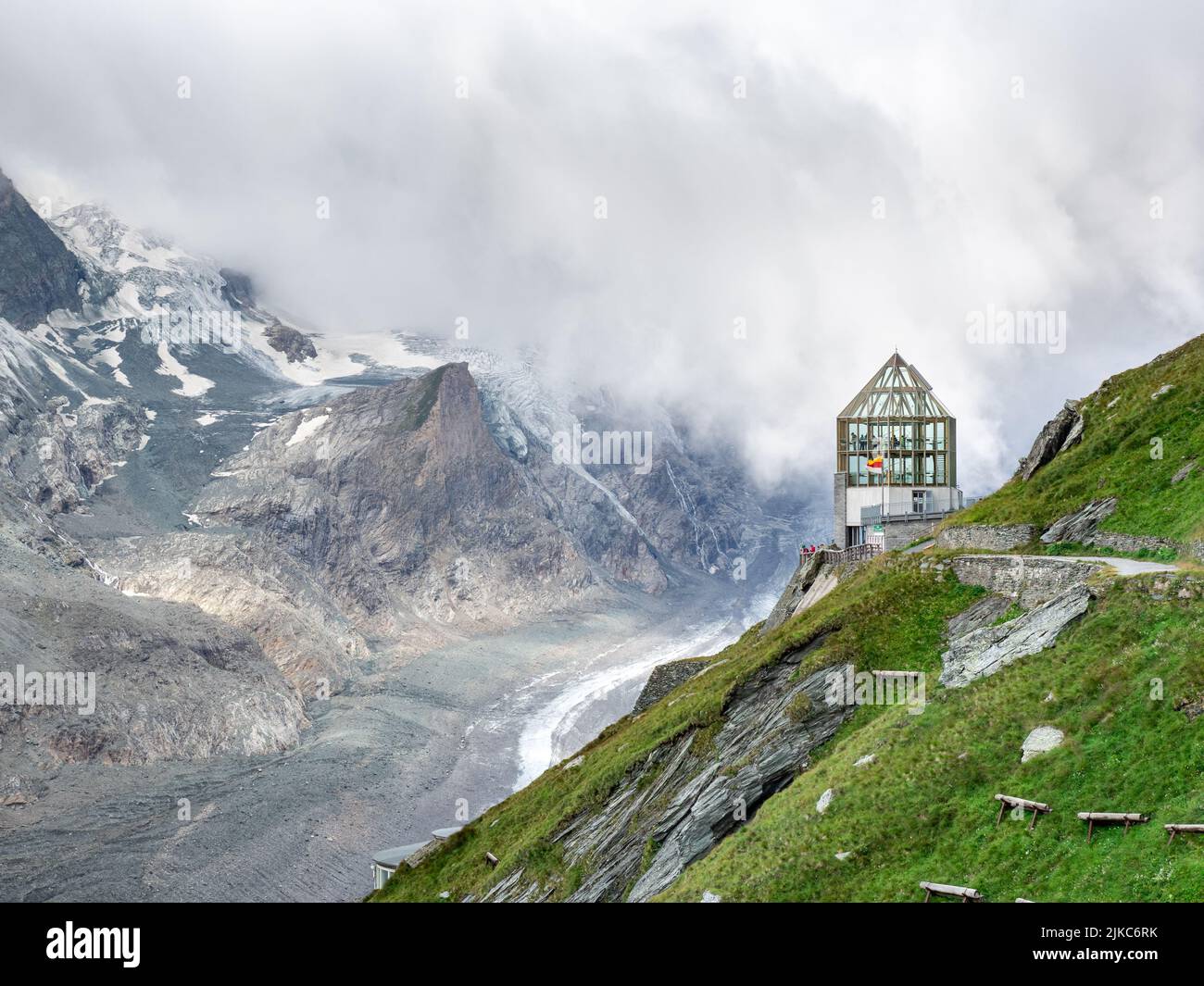 The Wilhelm Swarovski Observation Tower at Kaiser-Franz-Josefs-Hohe ...