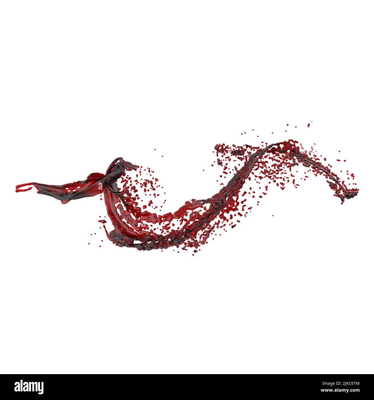 3D illustration of realistic blood splash Stock Photo - Alamy