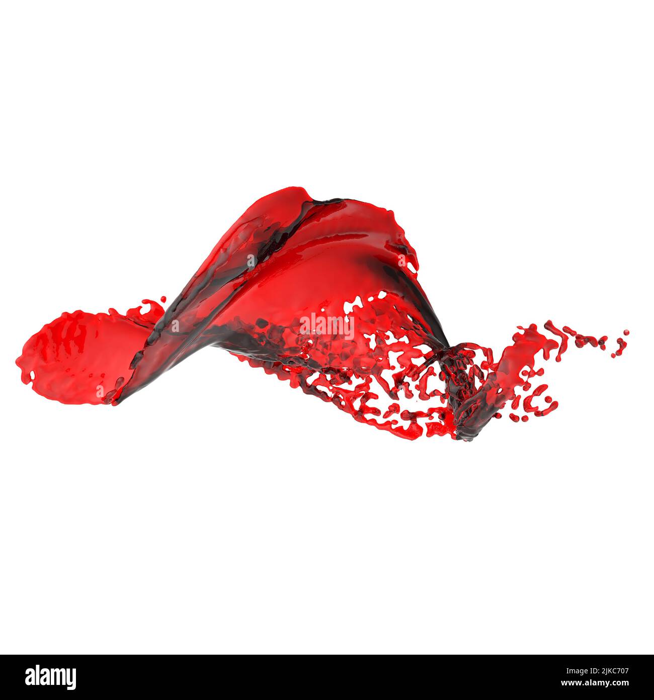 3D illustration of realistic blood splash Stock Photo - Alamy