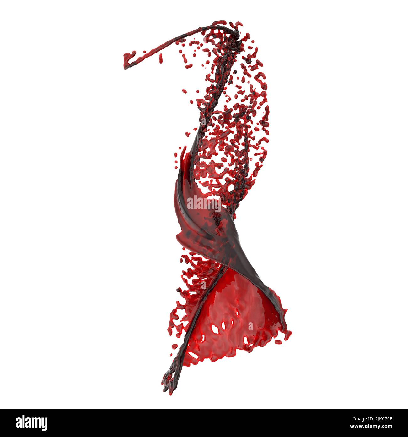 3D illustration of realistic blood splash Stock Photo - Alamy