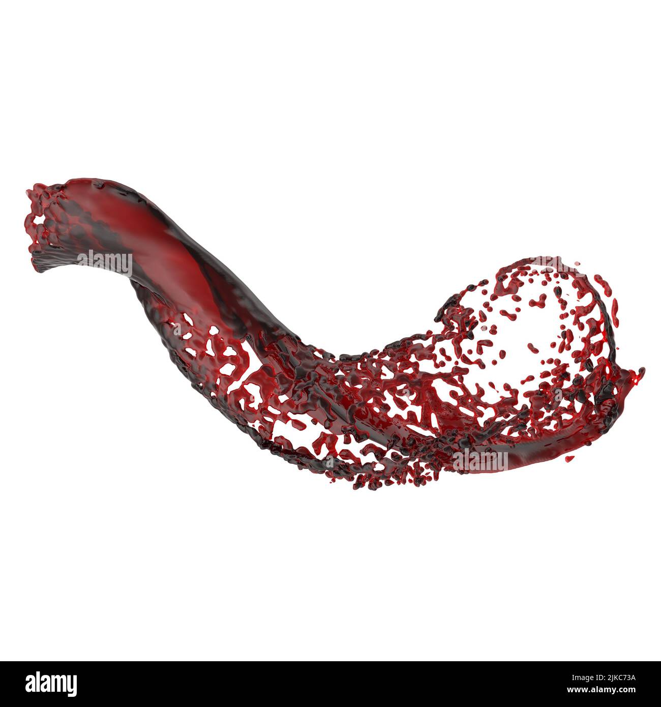 3D illustration of realistic blood splash Stock Photo - Alamy