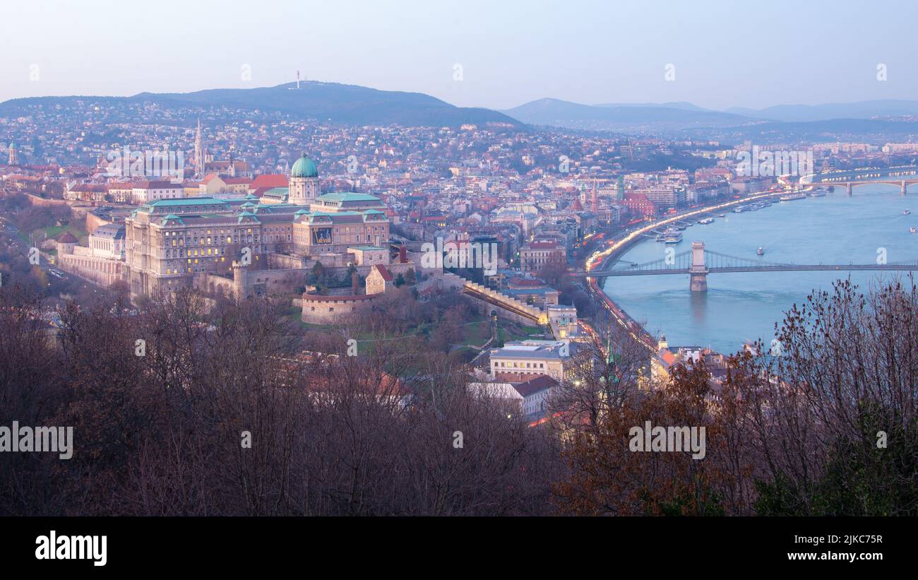 An aerial view of Budapest buildings and roofto Stock Photo - Alamy