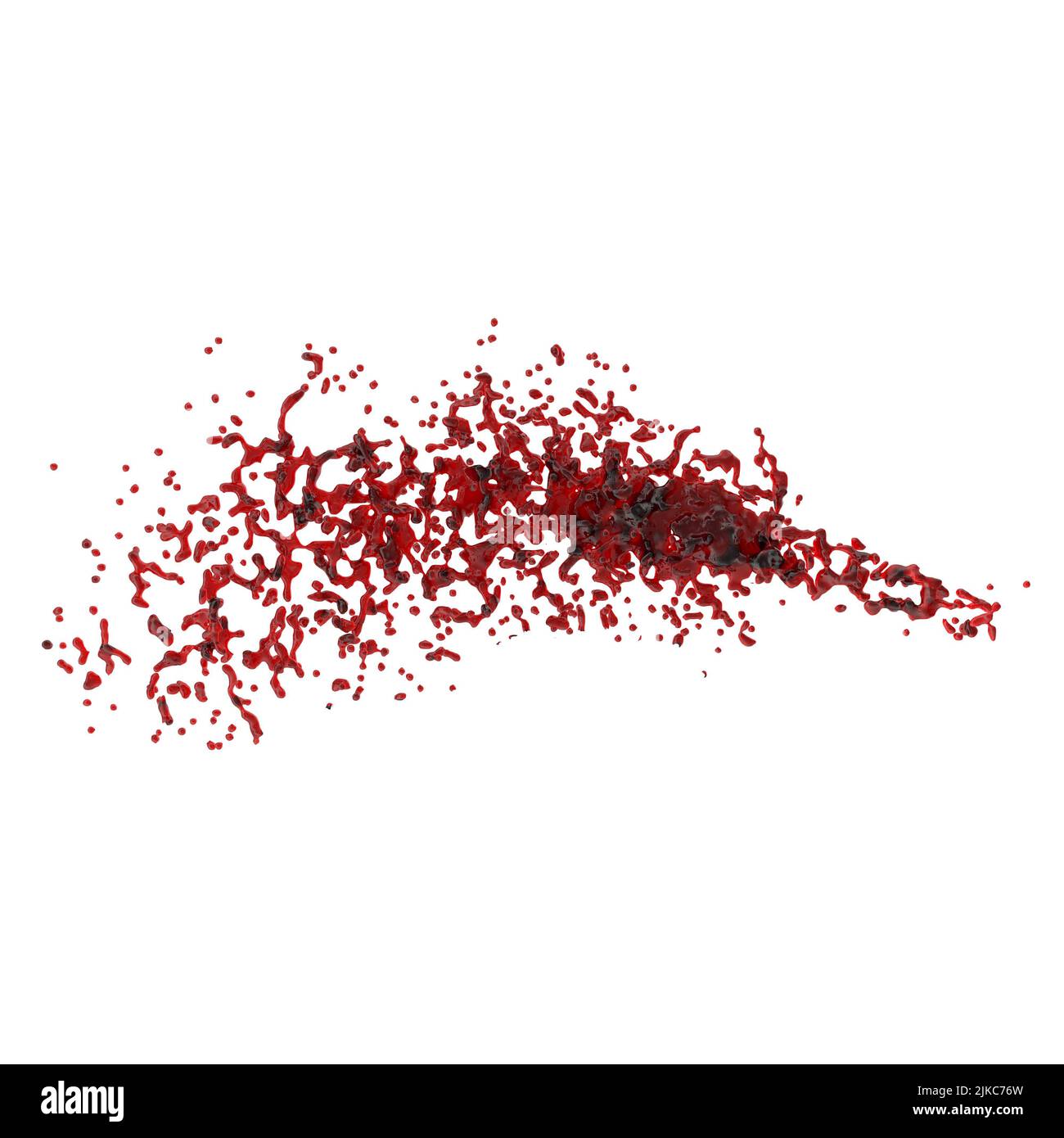 3D illustration of realistic blood splash Stock Photo - Alamy