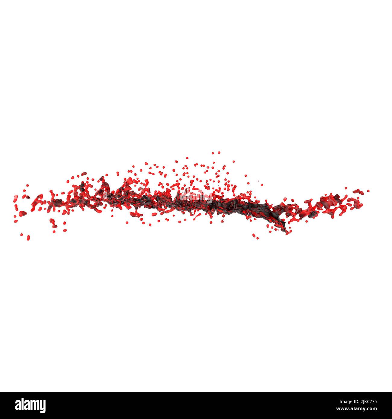 3D illustration of realistic blood splash Stock Photo - Alamy